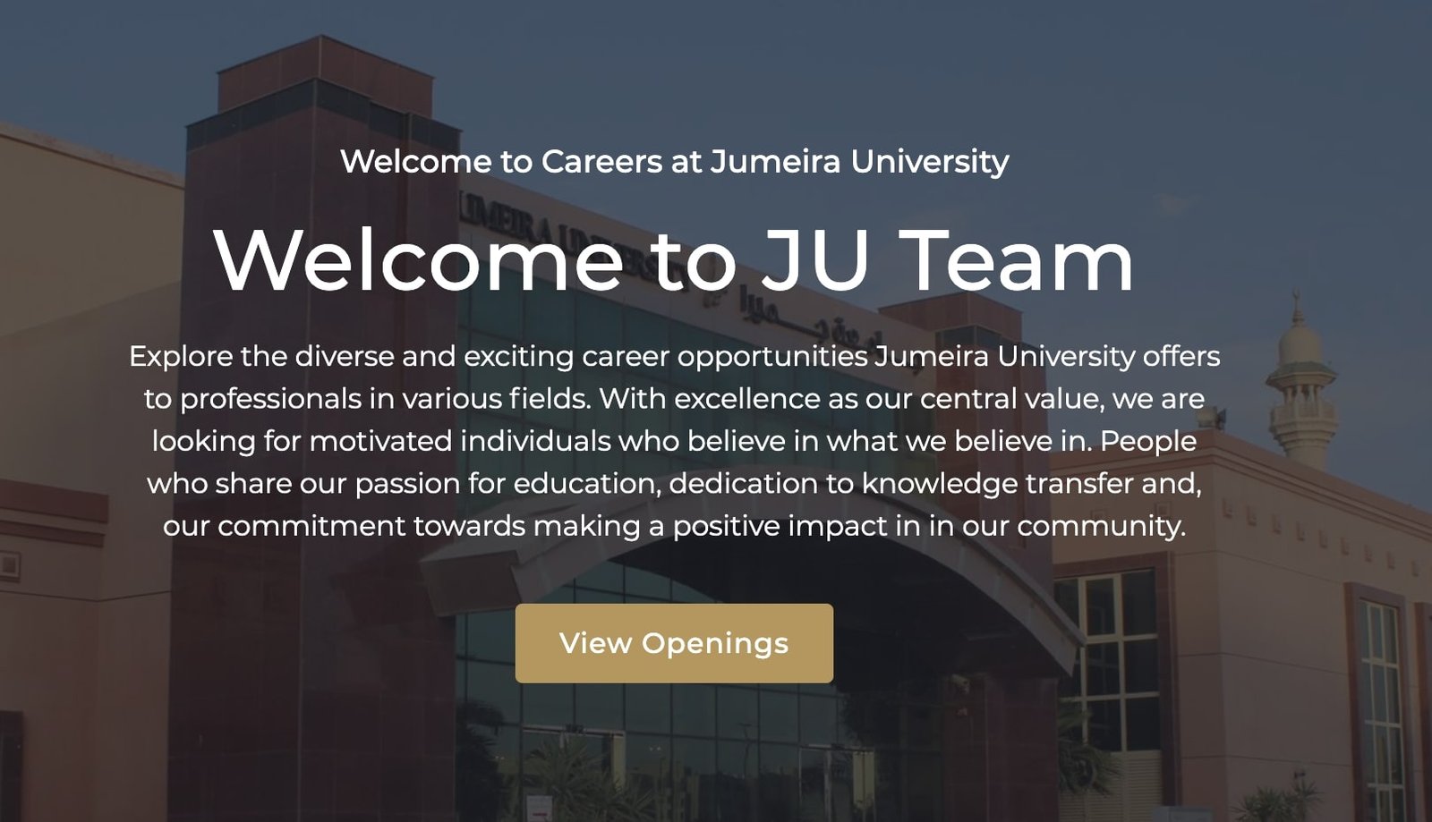 Jumeira University Careers 2025 | Apply Online jobs